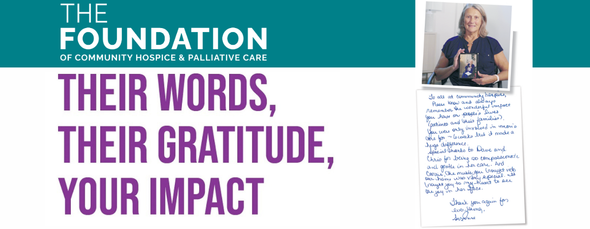 THEIR WORDS, THEIR GRATITUDE, YOUR IMPACT Campaign